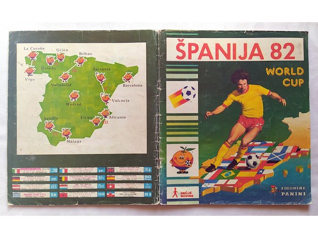 Album FIFA Španija 82 / Mexico 86, očuvan nije popunjen
