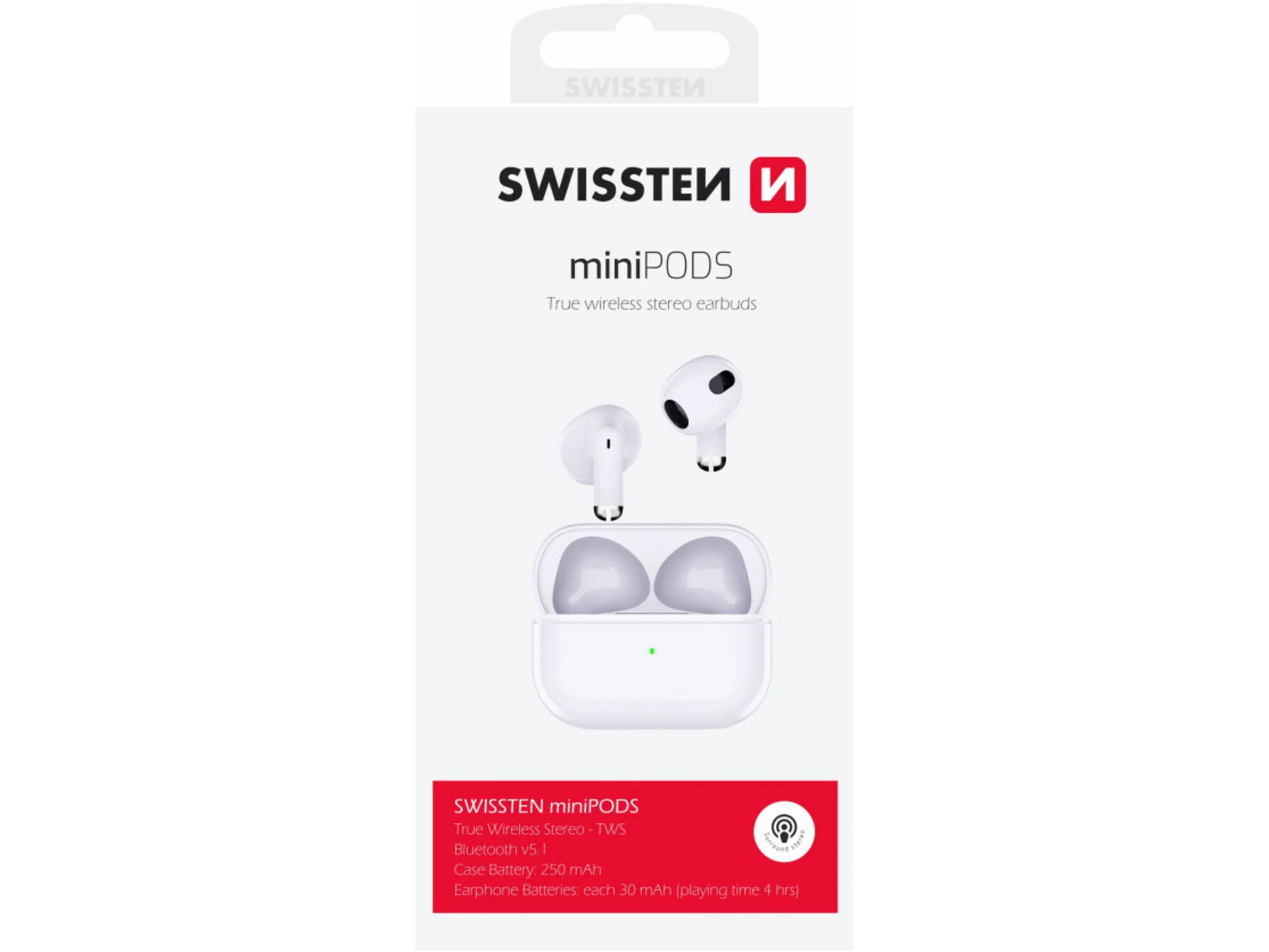 Swissten Bluetooth slušalice minipods