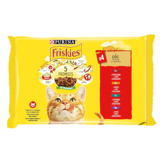 Preliv za macke Friskies meso 4x85g