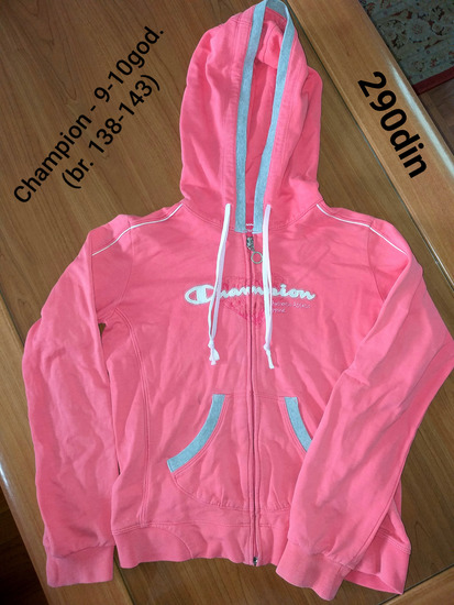 Champion duks sa kapuljacom roze br. 138-143