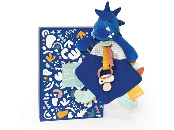 Doudou Plišani dino sa kopčom za dudu