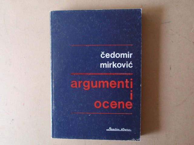 Čedomir Mirković - ARGUMENTI I OCENE