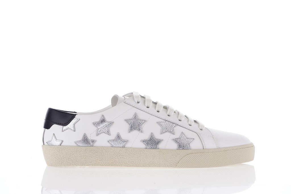 SAINT LAURENT PATIKE 419197/22 BLANC OPT/ARG/NERO