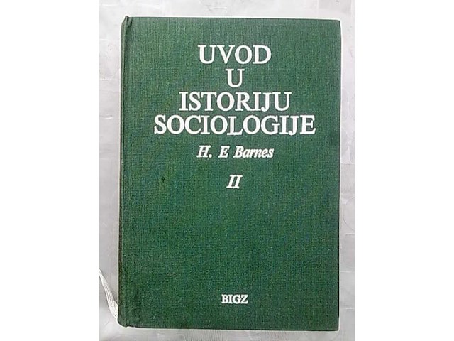 Uvod u istoriju sociologije II-Hari Elmer Barnes