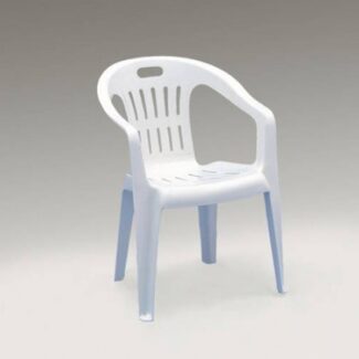 Baštenska stolica plastična bela PIONA, 029087