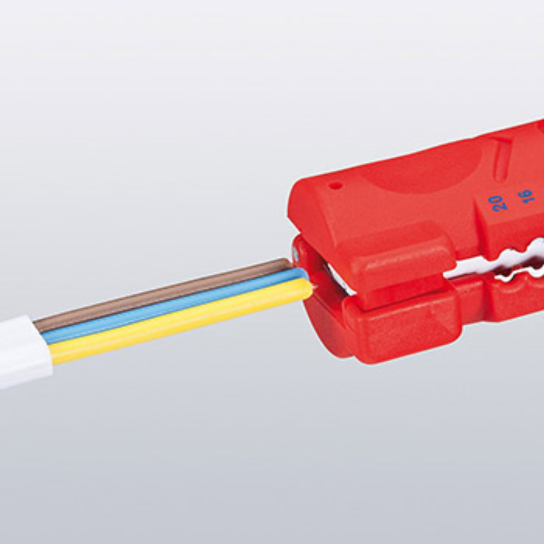 Knipex – Alat za skidanje izolacije sa ravnih i okruglih kablova – 16 64 125 SB