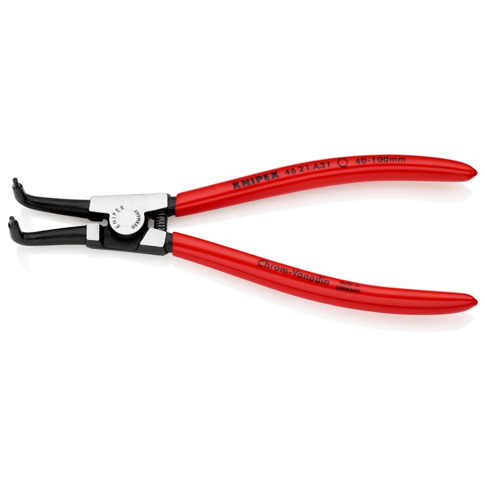 Knipex – Klešta za spoljašnje sigurnosne prstenove kriva 200 mm – 46 21 A31 SB