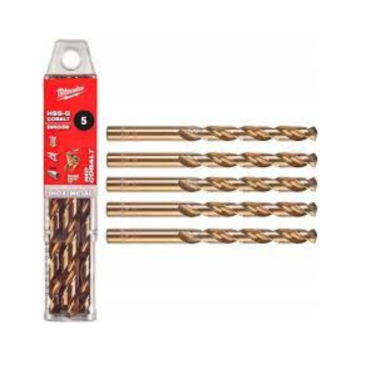 Milwaukee Set burgija za metal, HSS-G, Cobalt, 7,5 x 69/109, 5 kom, 4932373349