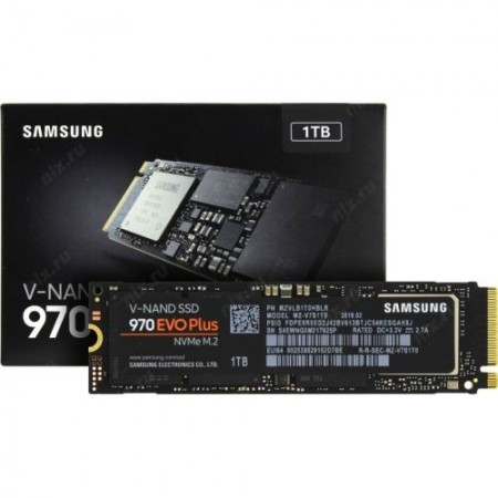 SSD 1TB SAMSUNG 970 EVO Plus, MZ-V7S1T0BW, M.2 PCIe 3.0 x4, (NVMe 1.3), up to 3500/3300 MB/s