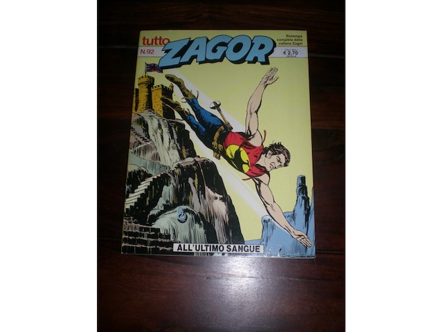 ZAGOR TUTTO 92 ALL`ULTIMO  SANGUE*