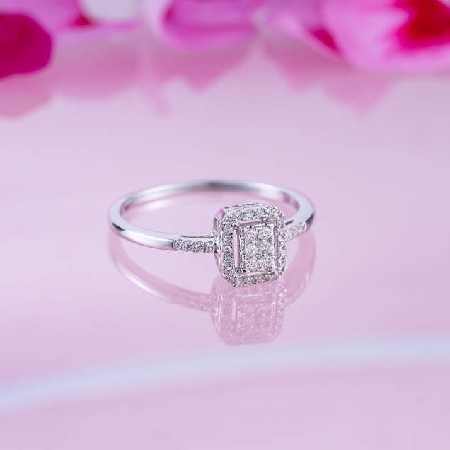 Anatomski verenički prsten sa dijamanatom