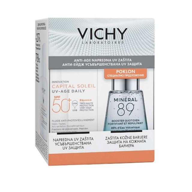 VICHY CAPITAL SOLEIL UV-AGE DAILY FLUID SPF 50+ 40ML + MINERAL 89 BOOSTER 30 ML PROMO PAKOVANJE
Opis
INFORMACIJE
NALOG
SERVIS
KORISNI LINKOVI