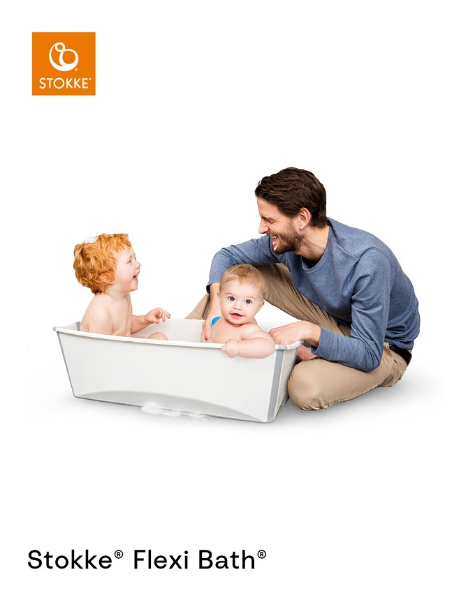 STOKKE® FLEXI BATH SET (SKLOPIVA KADICA) X-LARGE - WHITE