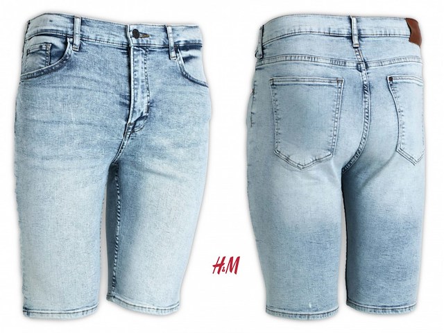 |O| H&;;M &;;DENIM streč bermude (164)