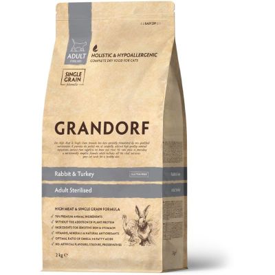 Grandorf Cat Adult Sterilized Zečetina & Ćuretina 2kg