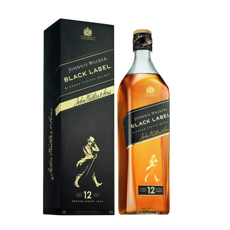 Diageo whiskey johnnie walker black kutija 1l Diageo