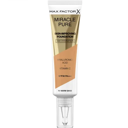 MAX FACTOR
Miracle pure 70 Warm sand tečni puder, 33 g