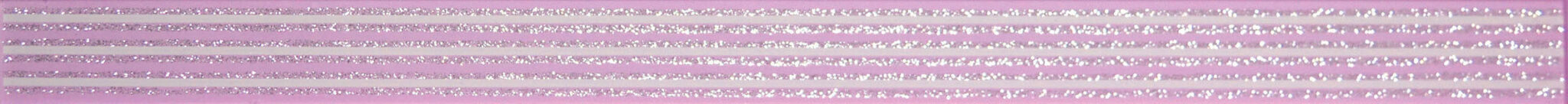 Listela Glass Pink-White Sparcle Line 4×60
