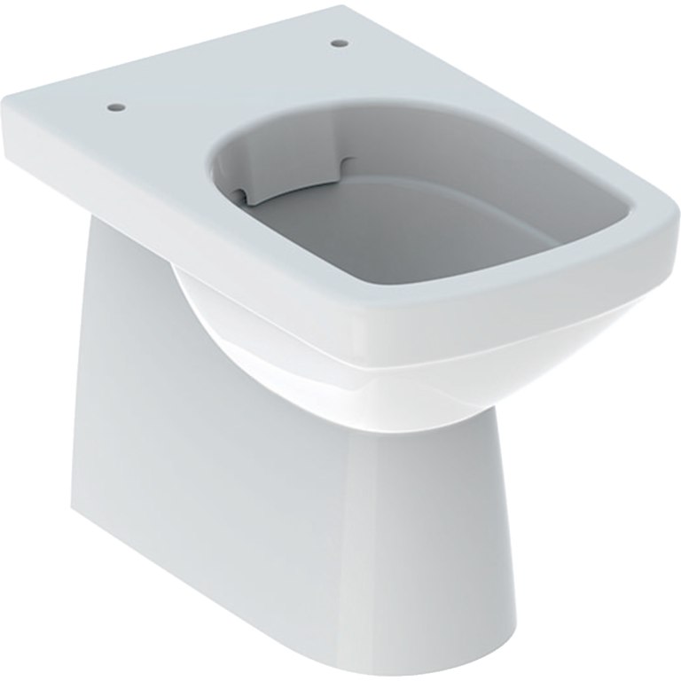 Geberit iCon Square podna WC šolja sa dubokim ispiranjem, u ravni zida, skriveno kačenje, Rimfree 56 cm