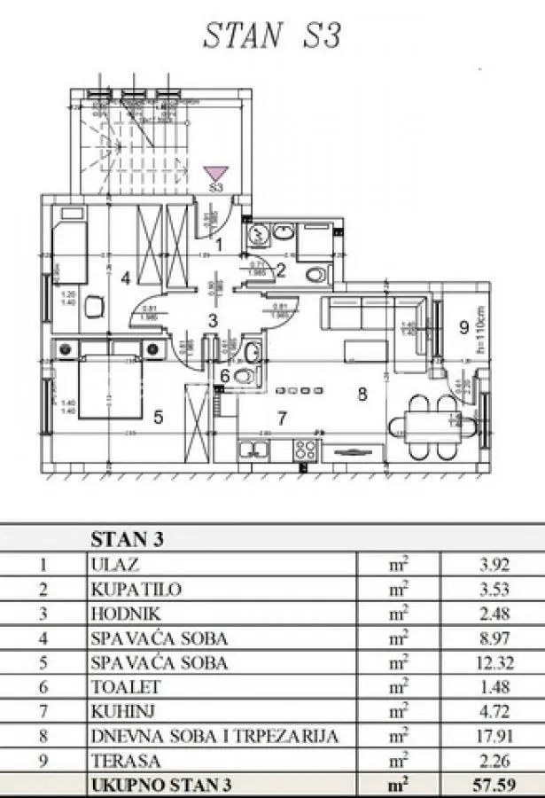 Prodaja, dvosoban stan, 61m2, Veternik, Novi Sad, Novi Sad