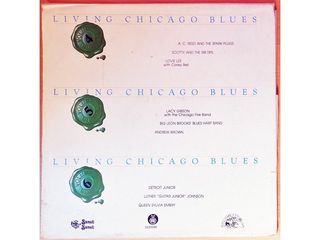 3LP box V/A - Living Chicago Blues 4-6 (1984) ODLIČAN