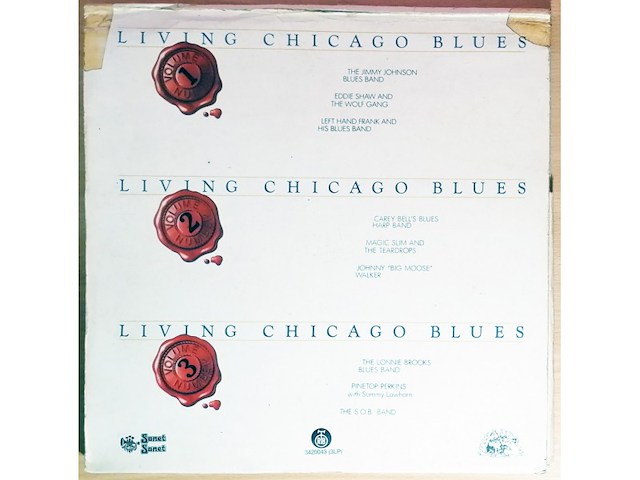 3LP box V/A - Living Chicago Blues 1-3 (1983) odličan