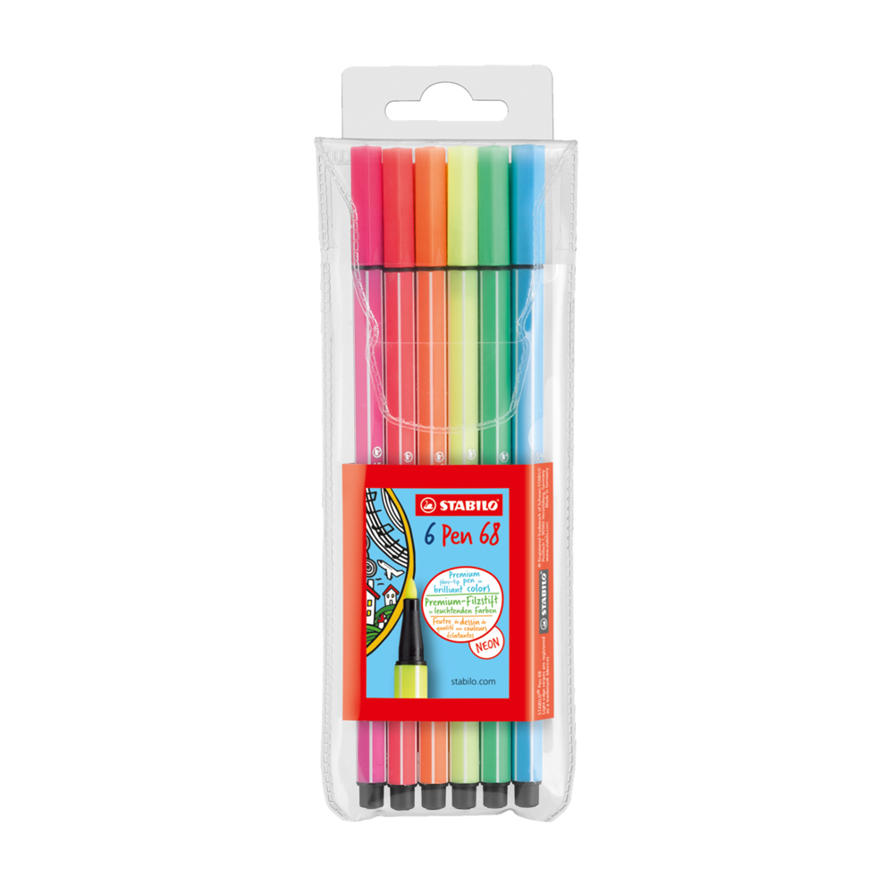 Flomaster STABILO Pen 68 neon set 1/6