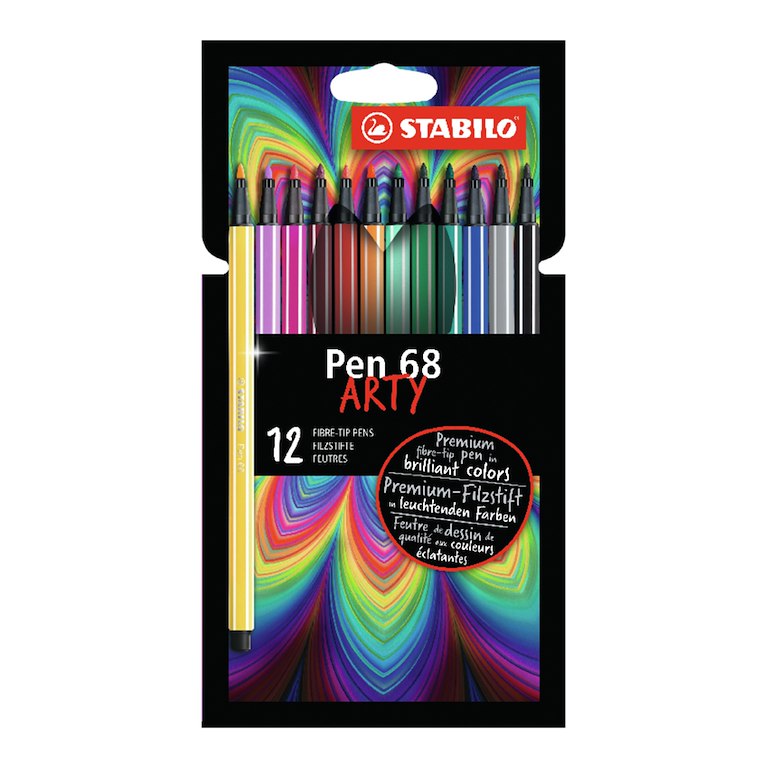 Flomasteri STABILO Pen 68 Arty set 1/12