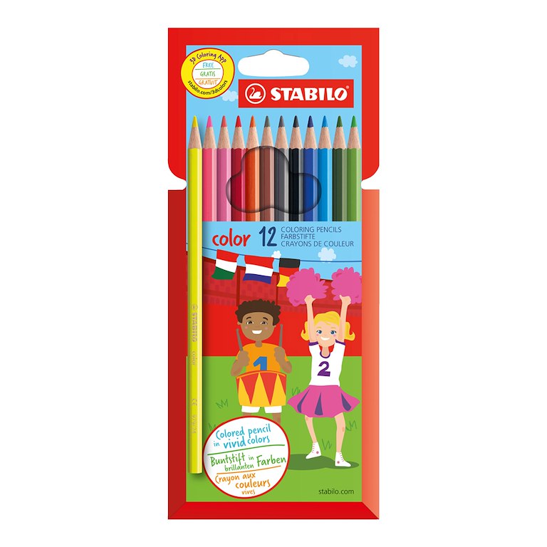 Drvene bojice STABILO color set 1/12