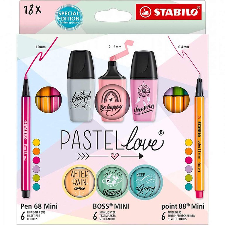 Kreativni set STABILO PASTELlove 1/18