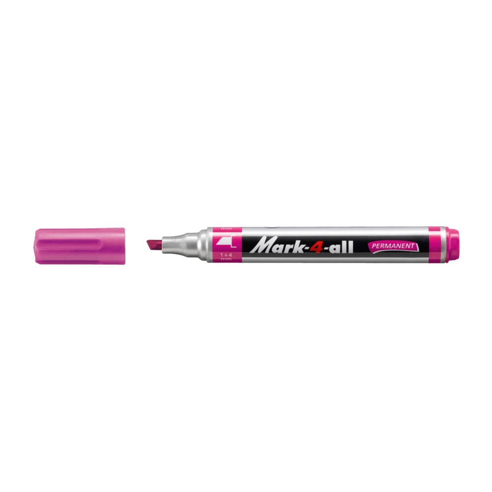 Permanentni marker STABILO Mark-4-all kosi vrh pink