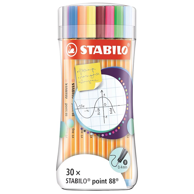 Lajneri STABILO point 88 Sleeve set 1/30