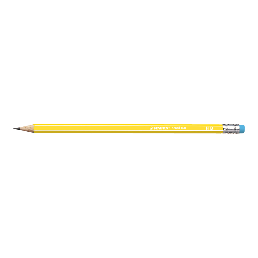 Grafitna olovka sa gumicom STABILO pencil 160 HB žuta