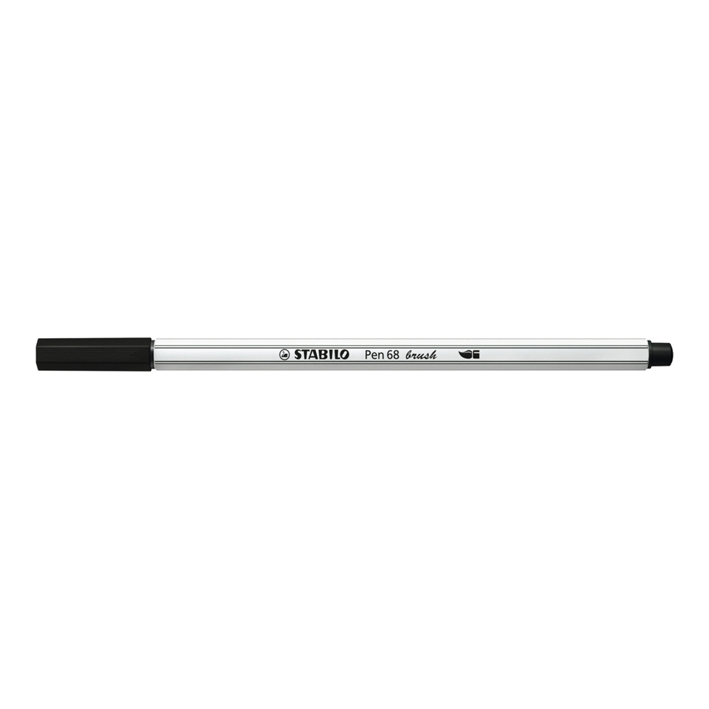 Četkica flomaster STABILO Pen 68 brush crna