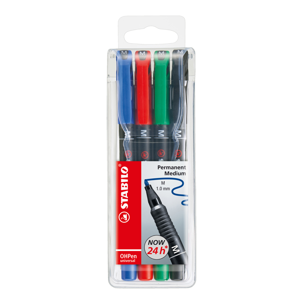 Permanentni marker STABILO OHPen universal M set 1/4