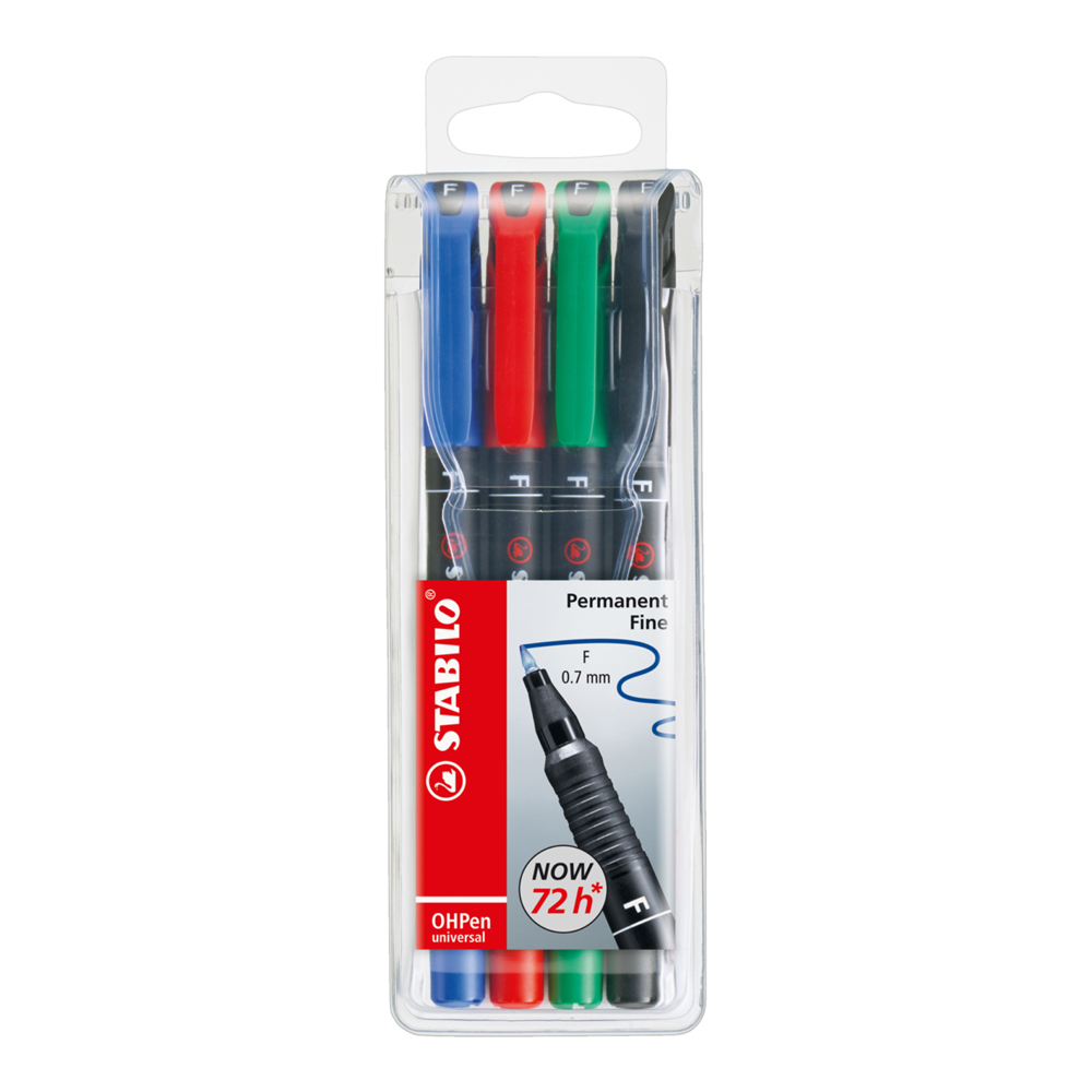 Permanentni marker STABILO OHPen universal F set 1/4