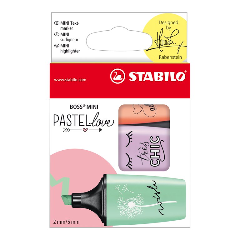 Signir STABILO BOSS MINI Pastellove 1/3