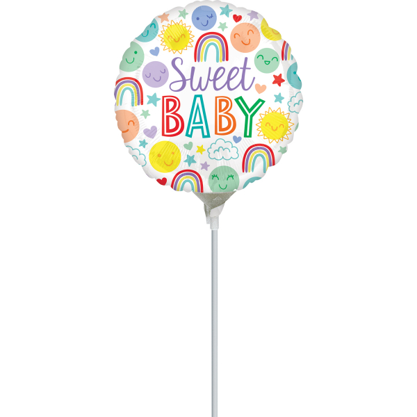 Folija balon na štapiću 23 cm Sweet Baby