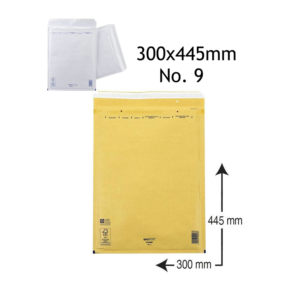 Koverta sigurnosna vazdušni jastuk 300×445 “Softmail No. 9” Arofol zlatna