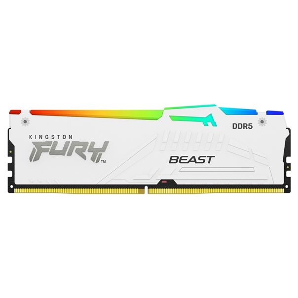 KINGSTON DIMM DDR5 16GB 6000MT/s KF560C36BWEA-16 FURY Beast RGB White EXPO