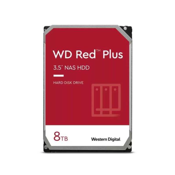 WD Hard disk 8TB 3.5" SATA 80EFZZ Red Plus NAS