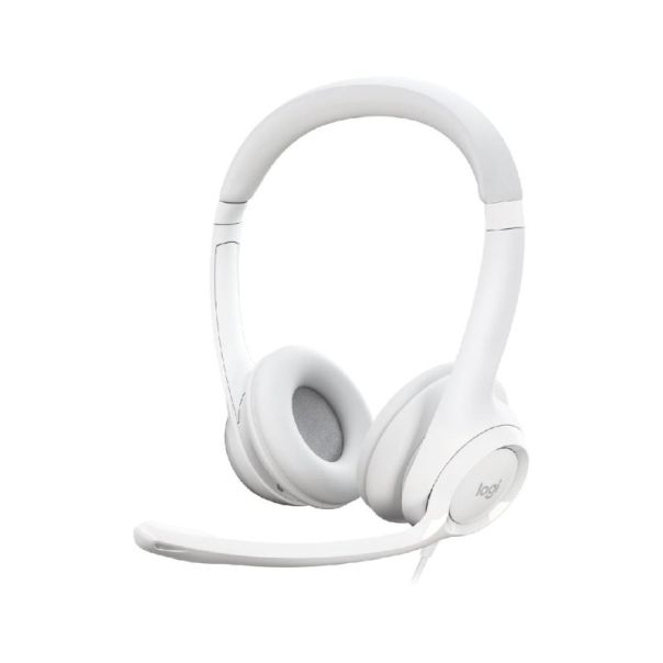 LOGITECH H390 Corded Headset - OFFWHITE - USB