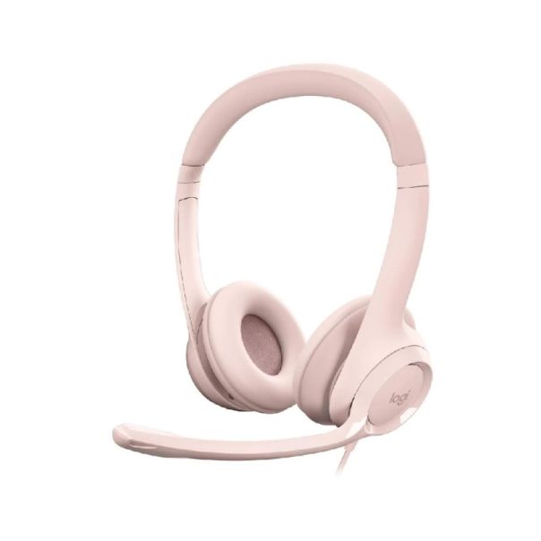 LOGITECH Slušalice sa mikrofonom H390, roze