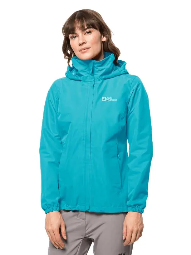 JACK WOLFSKIN Ženska jakna STORMY POINT 2L JKT W akvamarin