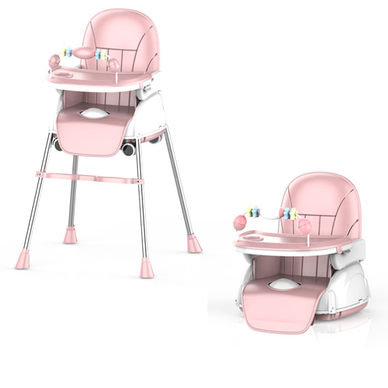 Roze stolica za hranjenje,hranilica podesive visine ts-63