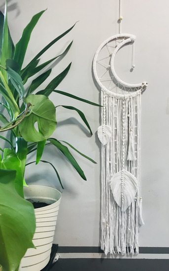 White Moon Dream Catcher