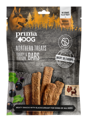 PRIMA DOG NORTHERN TREATS - štapići ćuretina/divljač