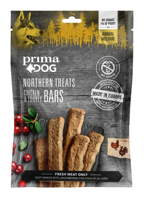 PRIMA DOG NORTHERN TREATS 80G - štapići piletina/ćuretina