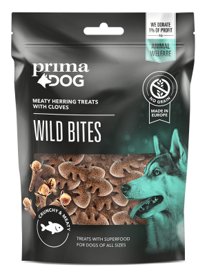 PRIMA DOG WILD BITES 100G - haringa i kanfilić