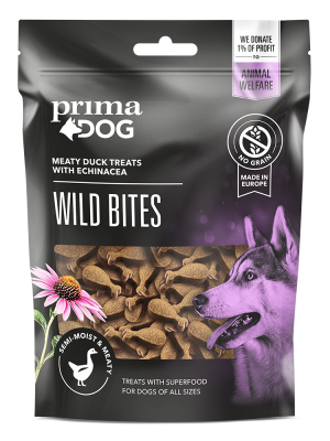 PRIMA DOG WILD BITES 150G - pačetina i ehinacea